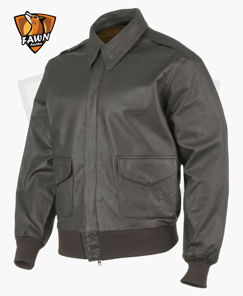 Classic Military A2 Leather Bomber Jackets | Fawn Leathers