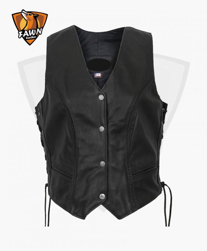 Custom Design Leather Vest for Women’s | Fawn Leathers