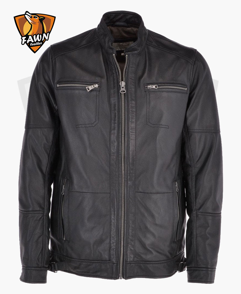 New Men’s High Quality Leather Biker Jacket | Fawn Leathers