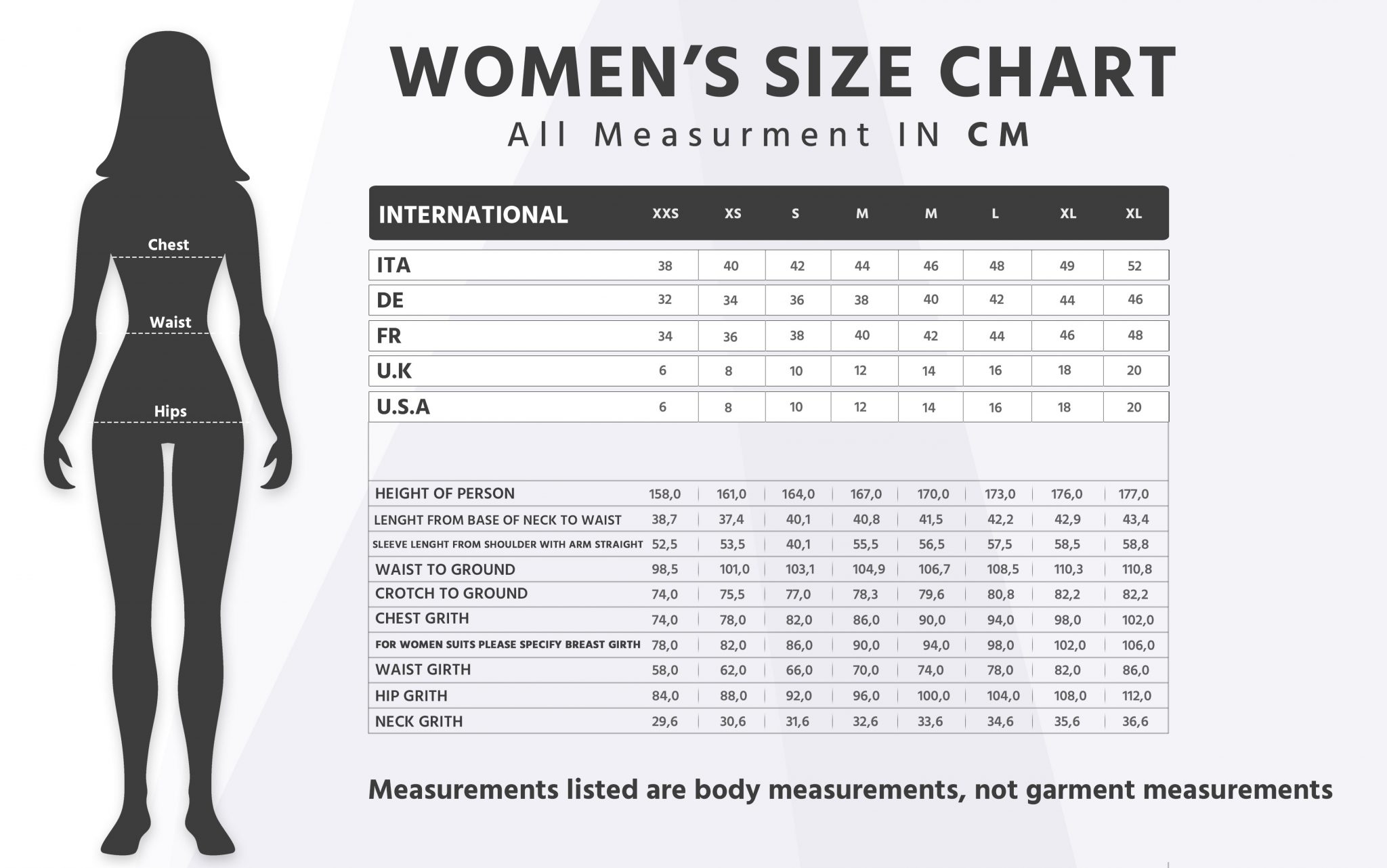 Size Chart - Fawn Leathers